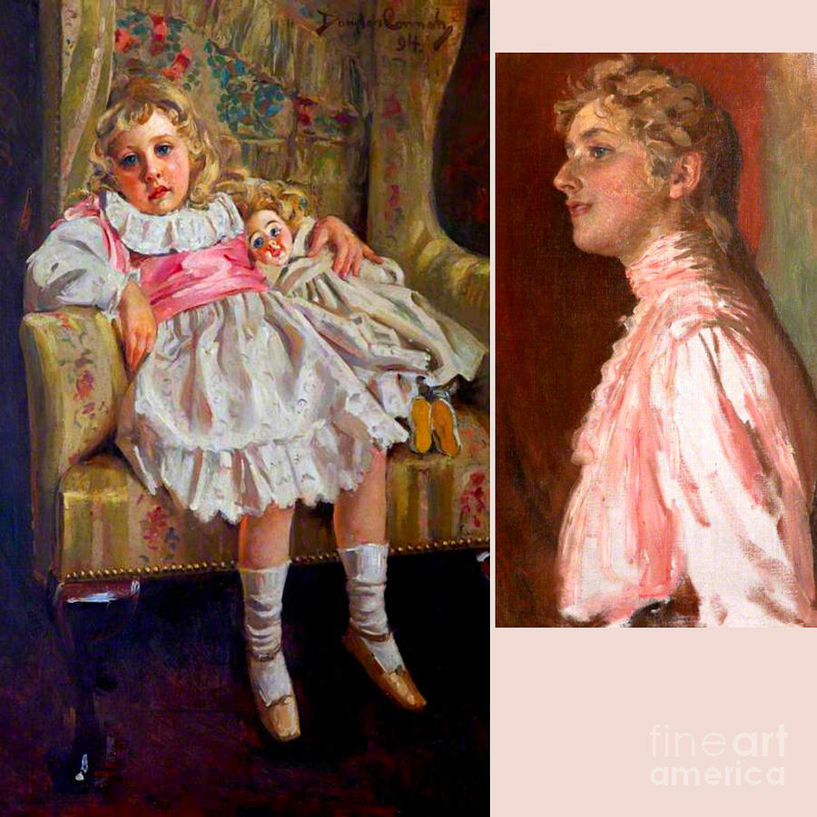 A Young Agatha Christiein Portraiture Painting by Diane Hocker - Fine Art America