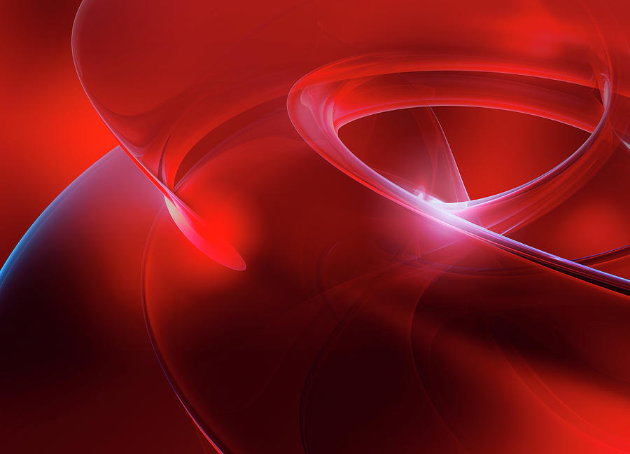Abstract digitally generated red backgrounds Digital Art by Aeriform ...