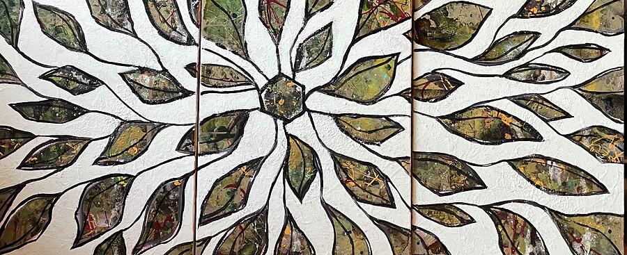 Abstract Leaf Pattern Mixed Media by Jonathan Helsinger - Fine Art America