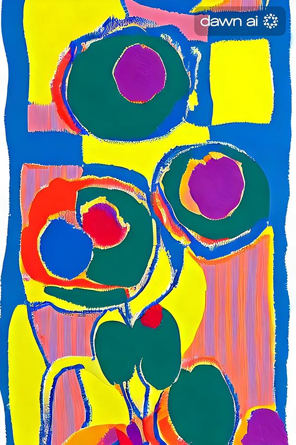 Abstract modern art in the style of Mondrian and Klimt 1 Digital Art by ...