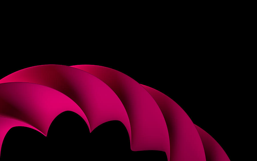 Abstract Object As Pionk Swirl Curves Looks Like Dna Digital Art By