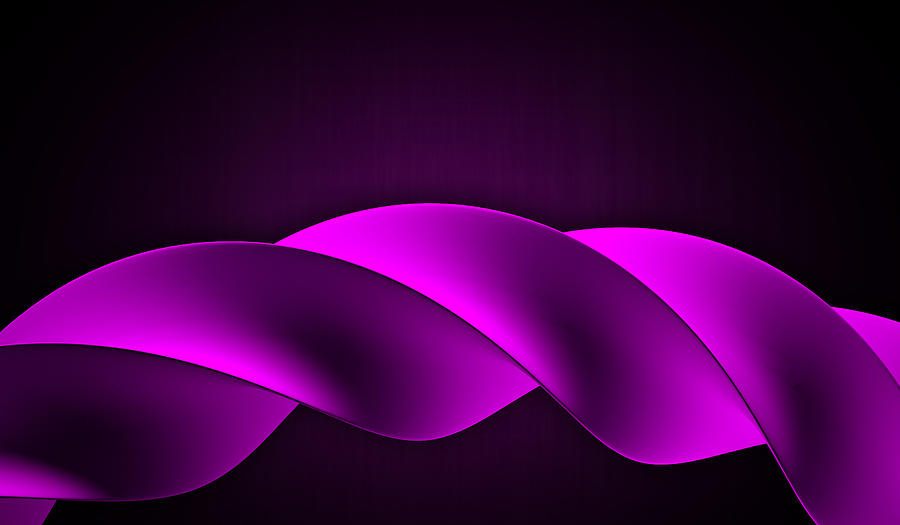 Abstract Object As Purple Swirl Curves Looks Like Dna Digital Art By