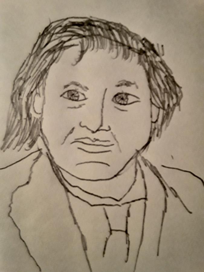 Abstract Painter Drawing by Liz Stokes - Fine Art America