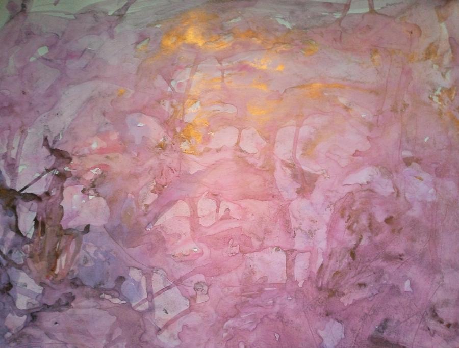 Abstract pink Painting by Sujana Smiley - Fine Art America