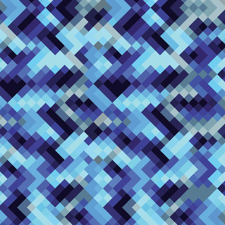 Abstract Pixel Pattern Background Digital Art by Herbert - Fine Art America
