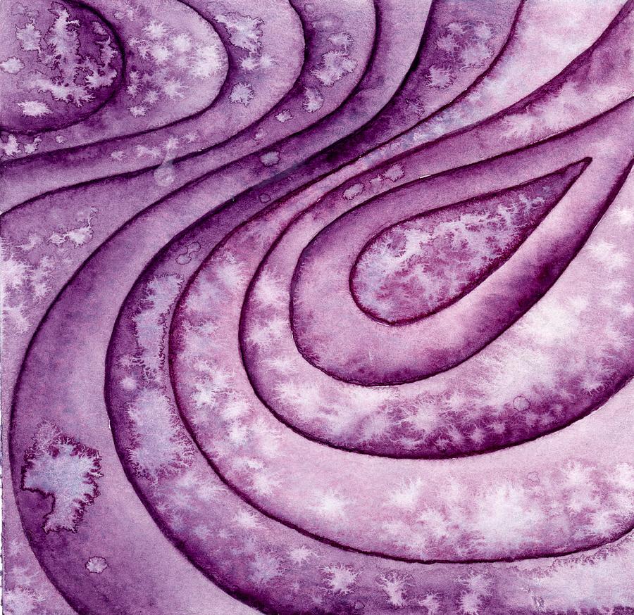 Abstract purple swirl design Painting by Sinari Diliiza - Fine Art America