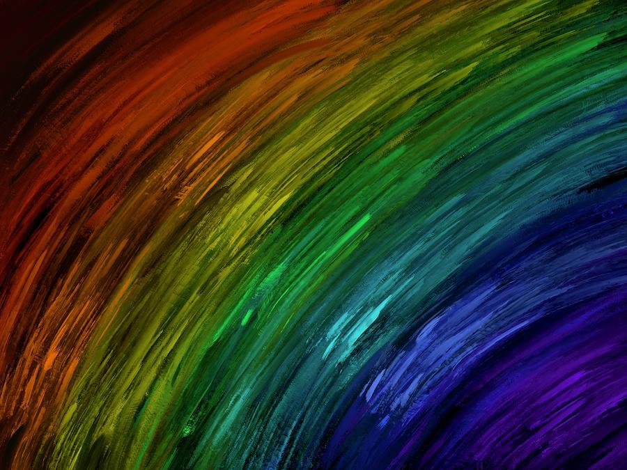 Abstract Rainbow Digital Art by Debbie Youll - Fine Art America
