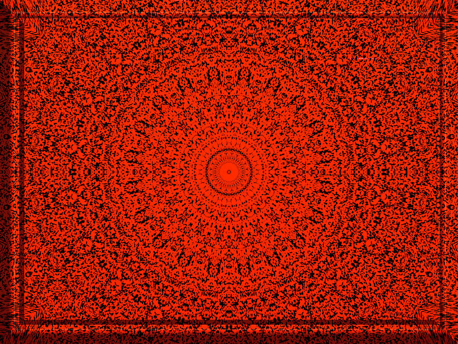 Abstract, Red Patterns, UK Digital Art by Derek Oldfield - Pixels