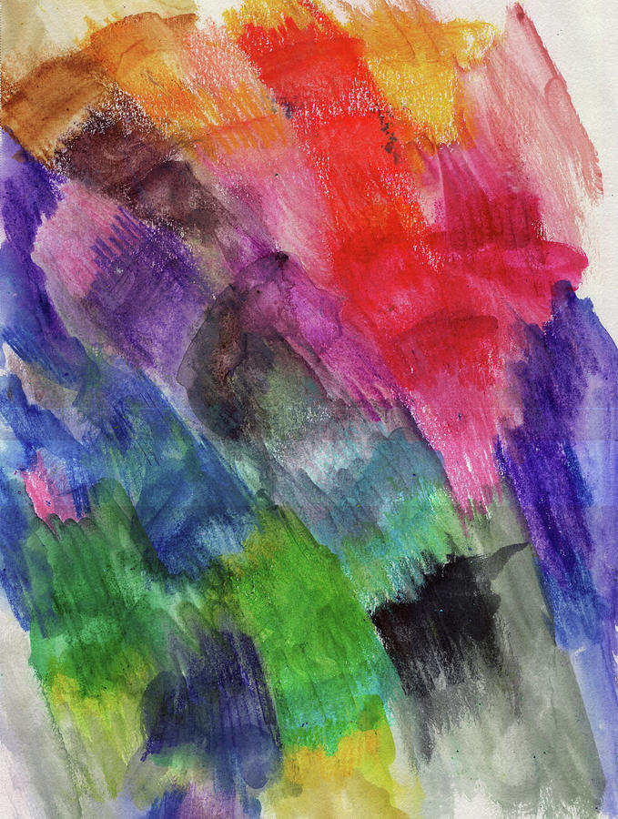 Abstract Sketch Color Study Painting by Leslie Rogers Todder - Fine Art ...