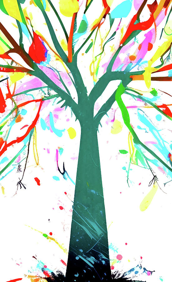 Abstract Tree 3 Painting by Chris Butler - Fine Art America