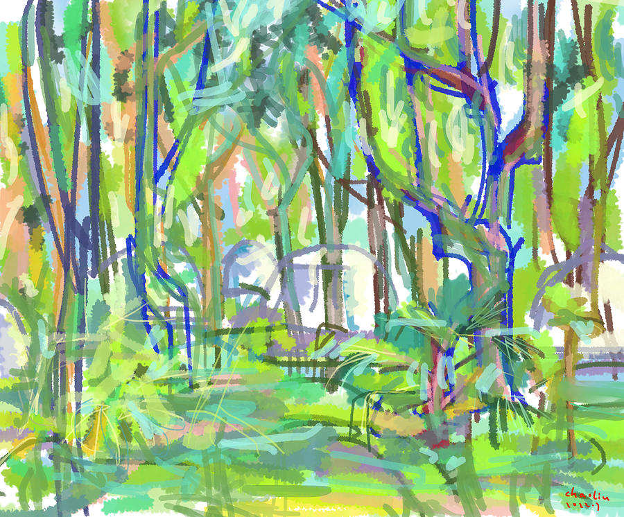 Abstract Woods No. 2 Digital Art Digital Art by Chao Liu - Fine Art America