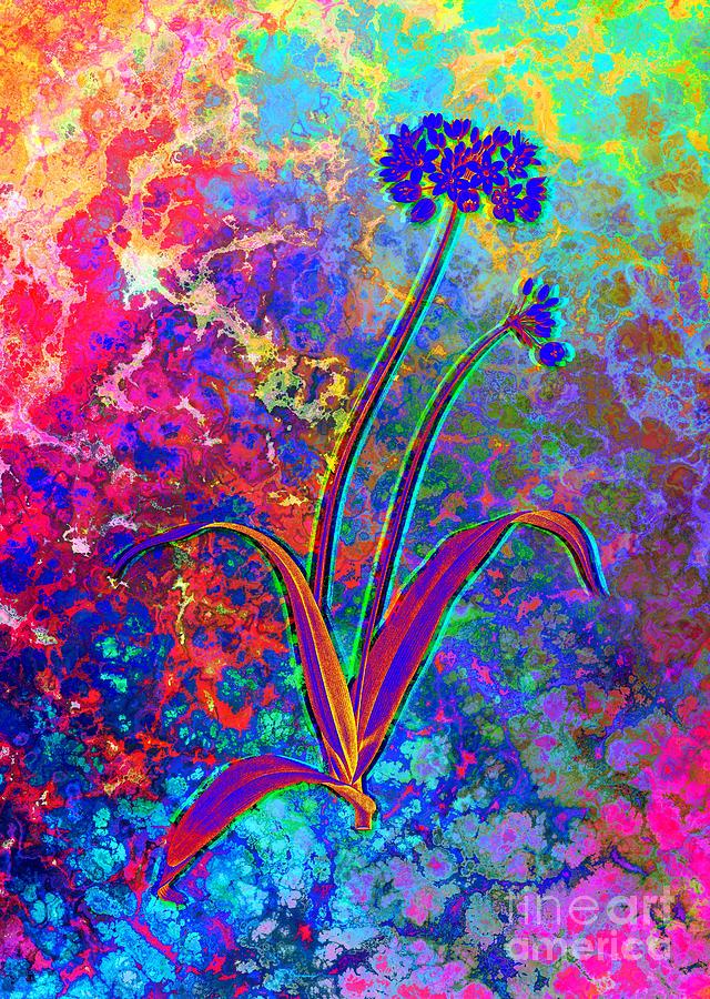 Acid Neon Spring Garlic Botanical Art n.0203 Painting by Holy Rock ...