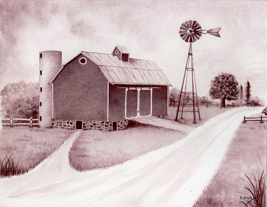 Across the Road Painting by Pamela Stiles - Fine Art America