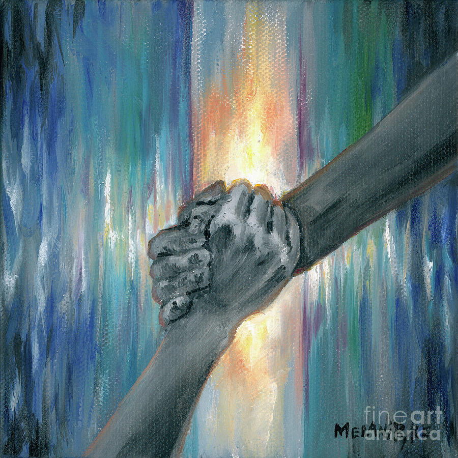 Across Vertical Water Painting by Melani Pyke - Pixels Across Vertical Water Painting by Melani Pyke - Pixels