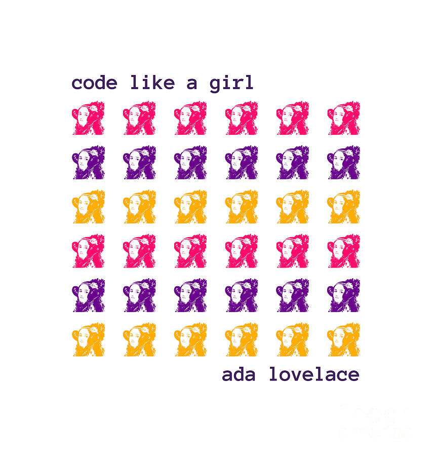 Ada Lovelace Influence On Tech Digital Art By Alinas Watson Fine Art