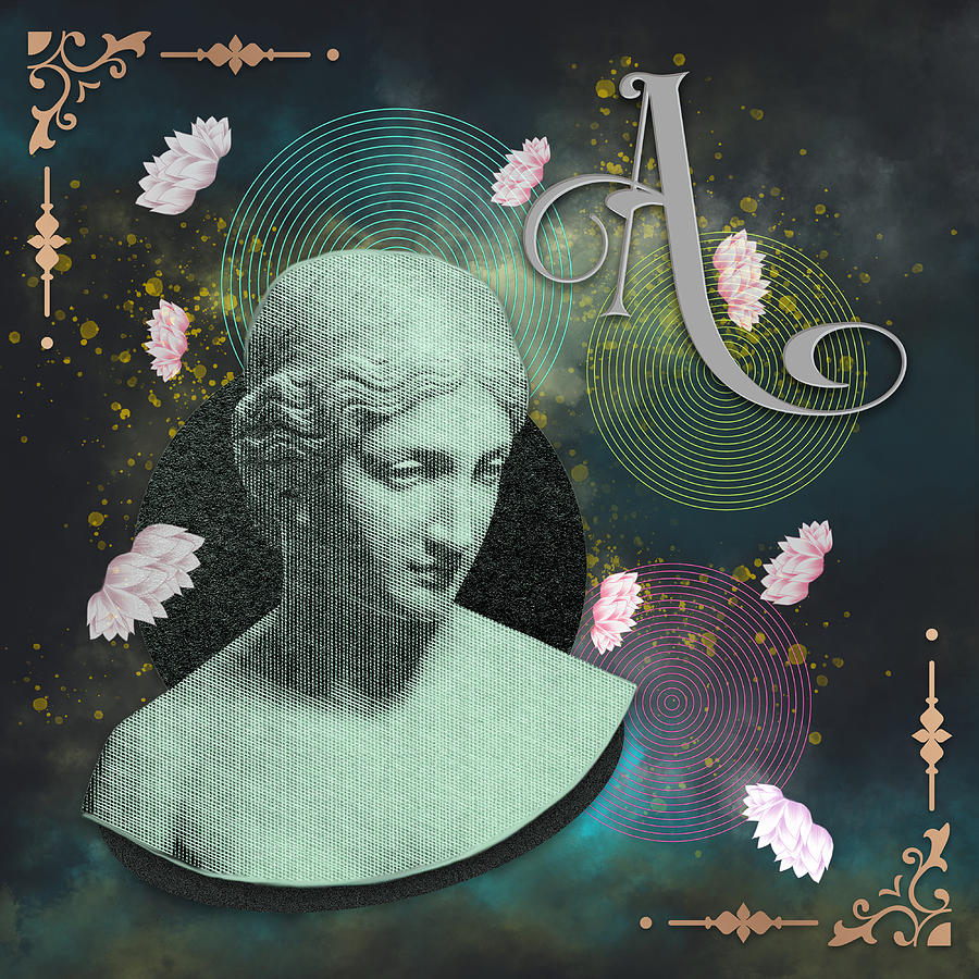 Adora Letter A Digital Art by CLAI Design - Pixels