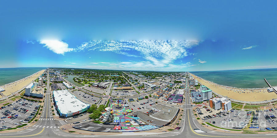 Aerial 360 drone photo of Virginia Beach USA Photograph by Felix ...