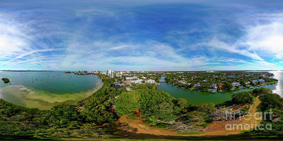 Aerial drone 360 equirectangular spherical panorama photo Marie ...