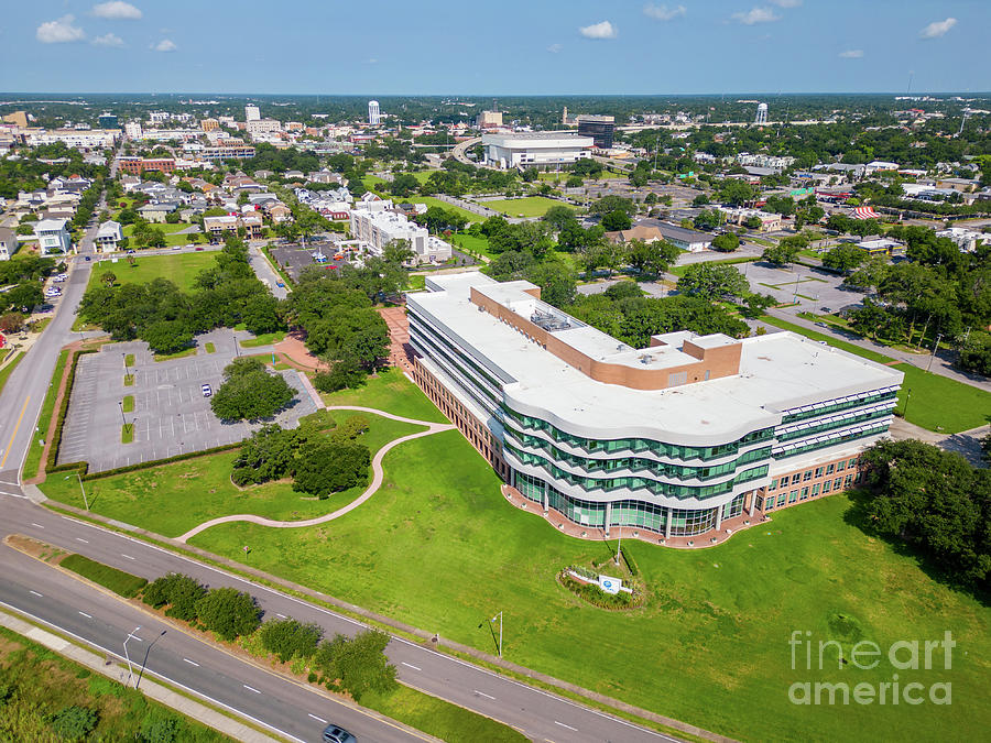 Aerial photo FPL Florida Power and Light building Pensacola Flor ...