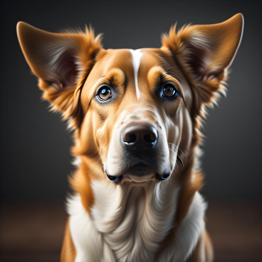 Ai Generated Dog Pet Animal Cute Mammal Portrait Digital Art by More ...