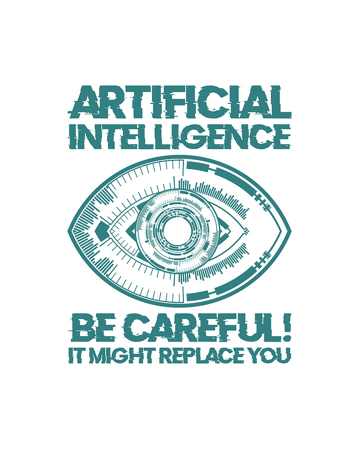 AI Machine Learning Computer Geek Technology Robot Digital Art by Toms Tee Store - Pixels