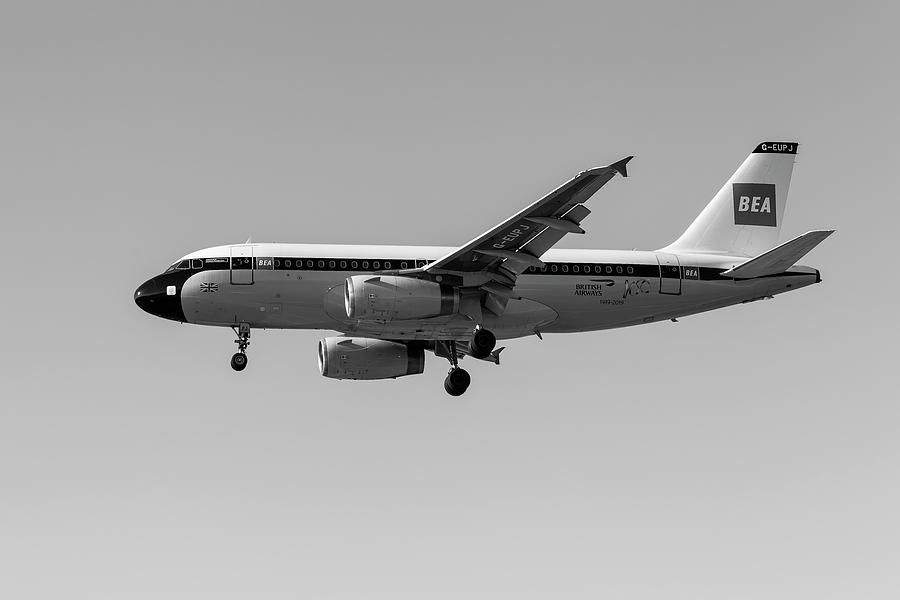 Airbus A319 BEA Retro Livery Photograph by David Pyatt - Fine Art America