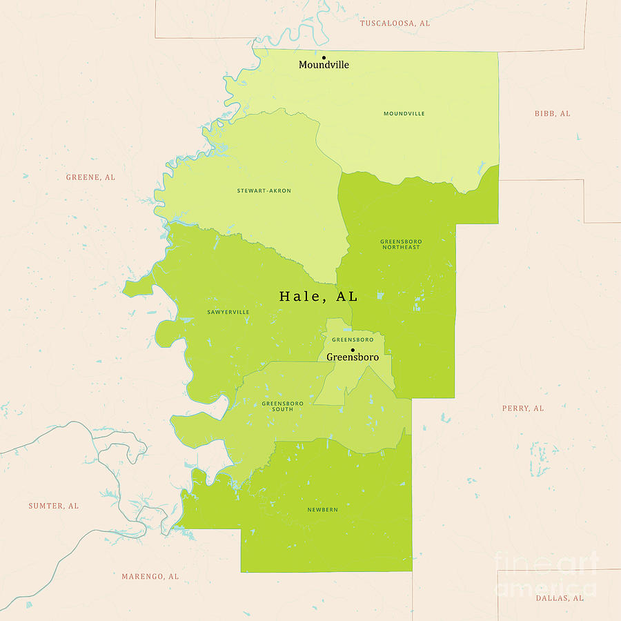AL Hale County Vector Map Green Digital Art by Frank Ramspott - Pixels AL Hale County Vector Map Green Digital Art by Frank Ramspott - Pixels