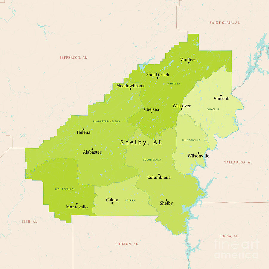 AL Shelby County Vector Map Green Digital Art by Frank Ramspott - Pixels AL Shelby County Vector Map Green Digital Art by Frank Ramspott - Pixels