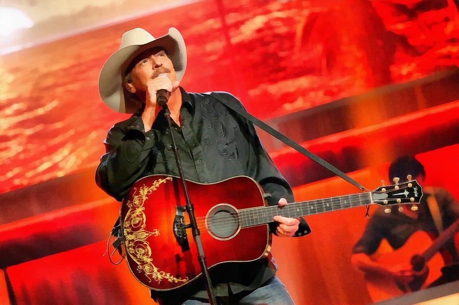 Alan Jackson Digital Art by Larry Gladding - Fine Art America