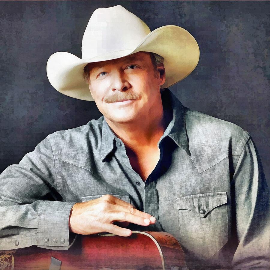 Alan Jackson Digital Art by Michael Letson - Fine Art America