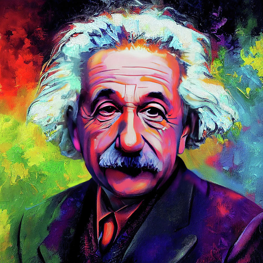 Albert Einstein Painting Painting by Ryan James - Fine Art America