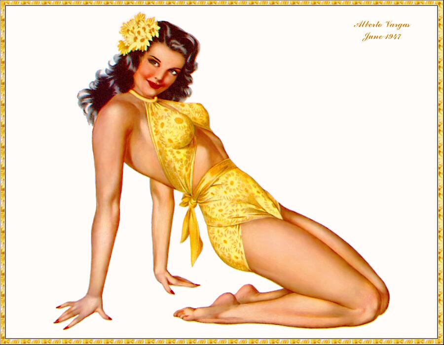 Alberto Vargas Pin Up Art 224 Mixed Media by Vintage Pin-Up Artist - Fine Art America