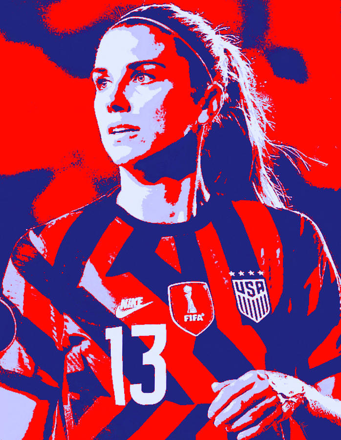 Alex Morgan Portrait Painting by Jack Bunds - Fine Art America
