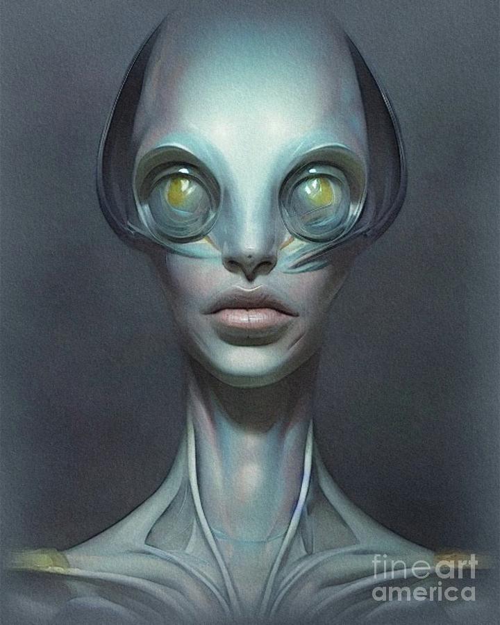 Alien Evolution Painting by Raphael Terra - Fine Art America