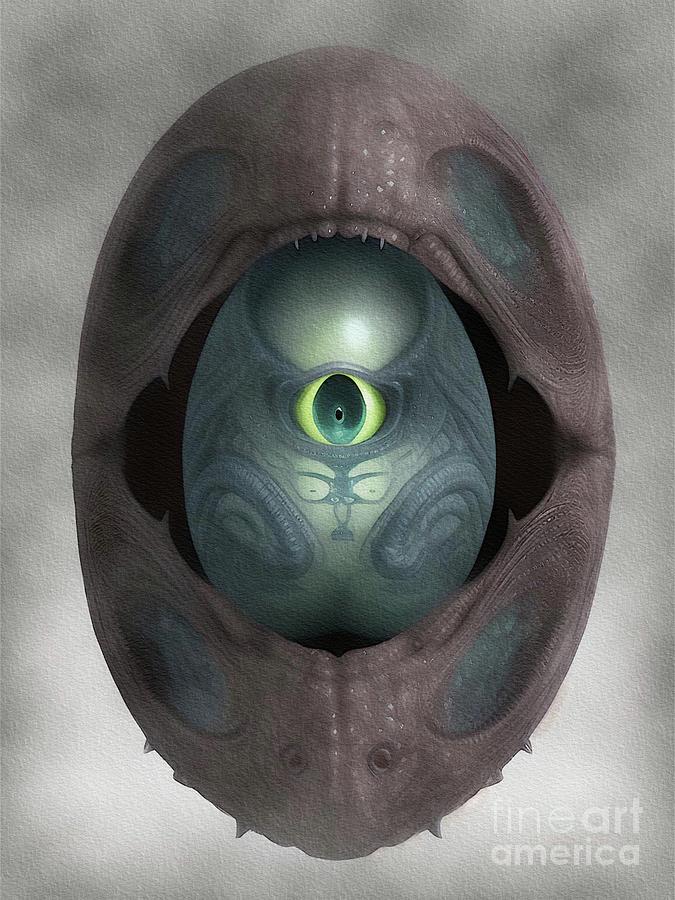 Alien Eye Painting by Raphael Terra - Fine Art America