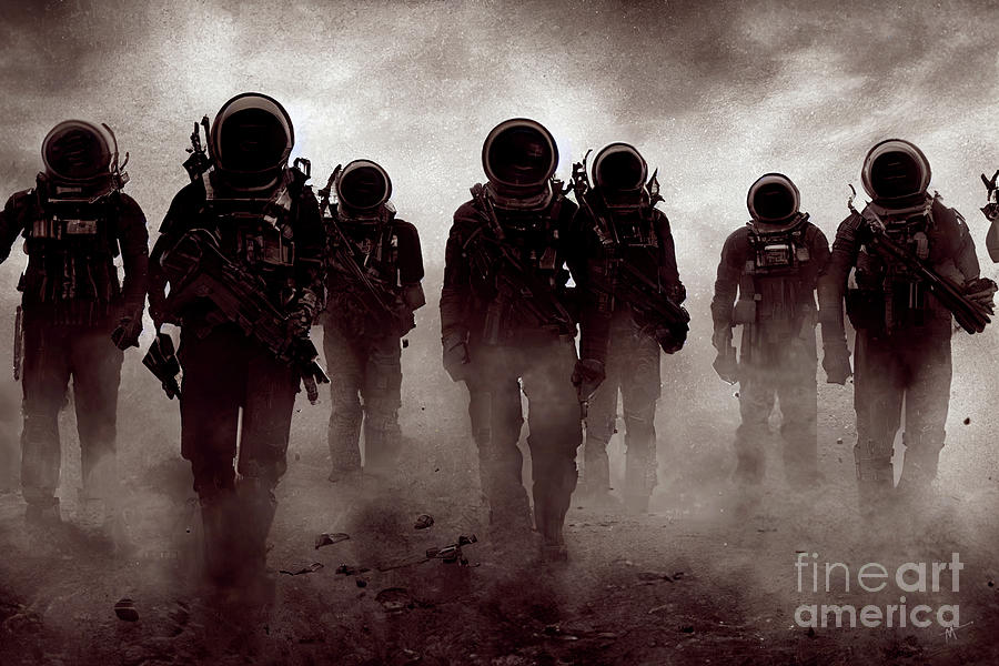 Alien Hit Squad Digital Art by Marc Toscano - Pixels