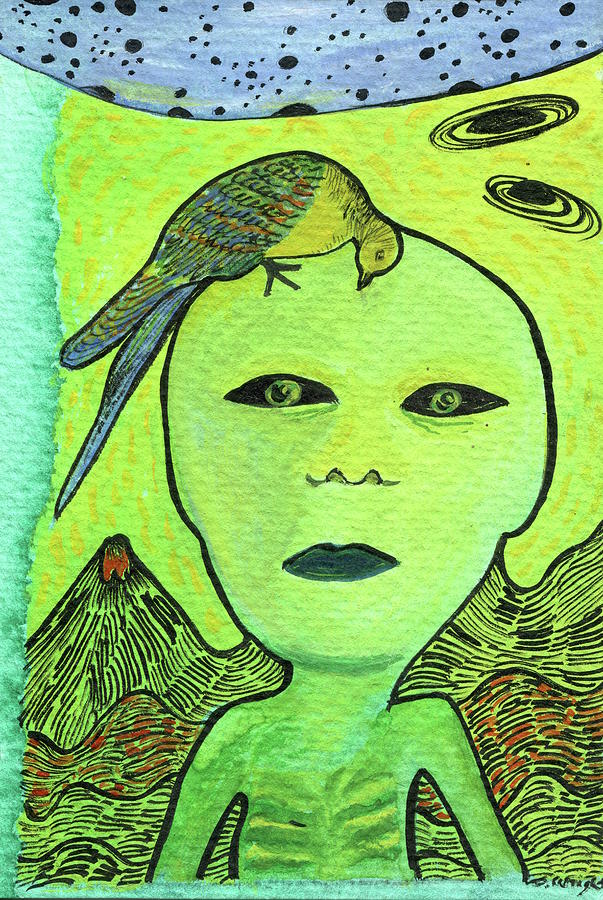 Alien III Painting by Susan Wright - Fine Art America