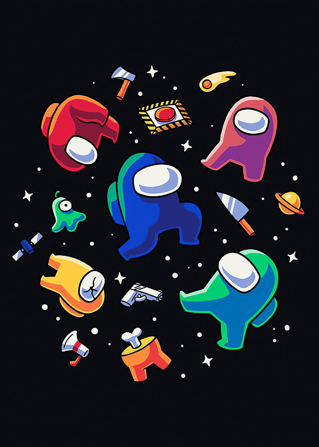 Alien Impostor Among Us Crewmate Digital Art by Towery Hill - Fine Art ...