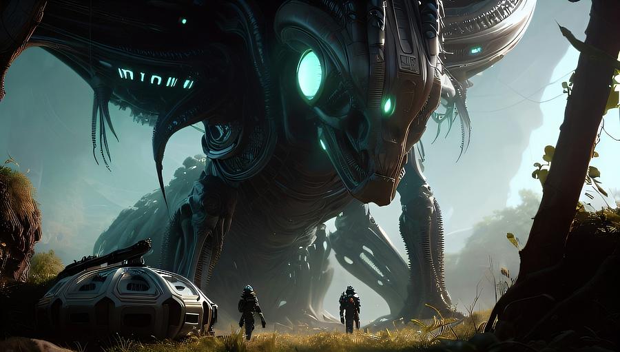 Alien Incursion Digital Art by Tricky Woo - Fine Art America