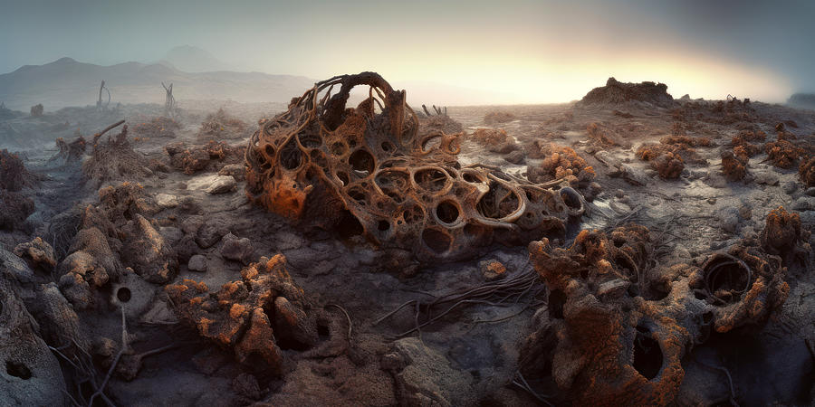 Alien Machine Landscape 05 Digital Art by David Walters - Fine Art America