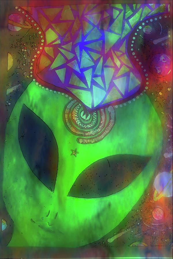 Alien Painting by Veronika Hlavacova - Pixels
