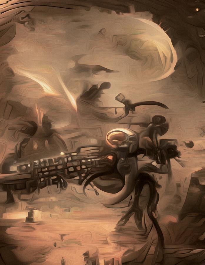 Alien War Digital Art by Michelle Hoffmann - Fine Art America