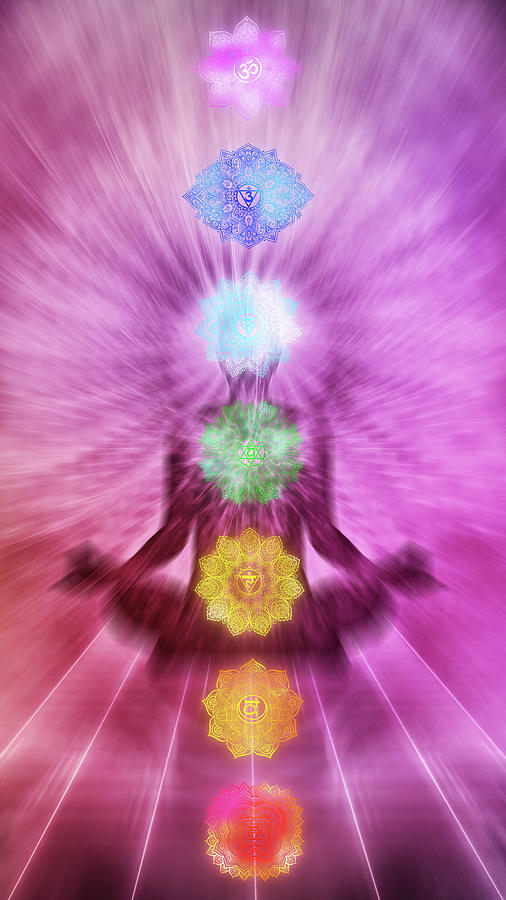 All Chakras Wall 2c Digital Art by Anarkia An - Fine Art America