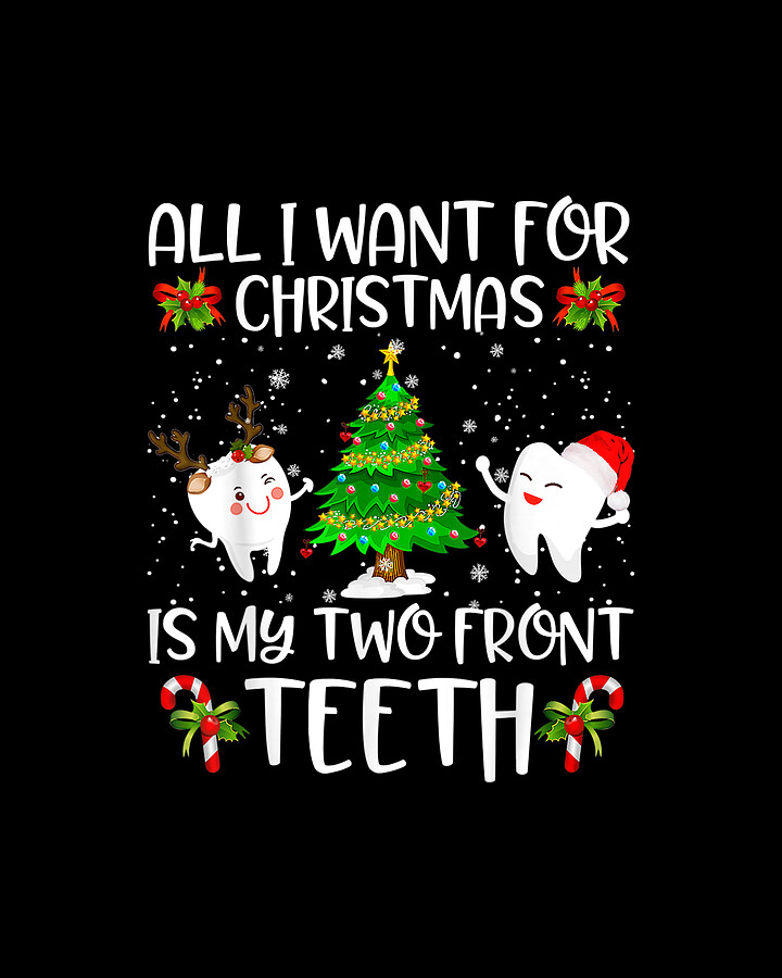 All I want for Christmas is My Two Front Teeth Funny Digital Art by ...