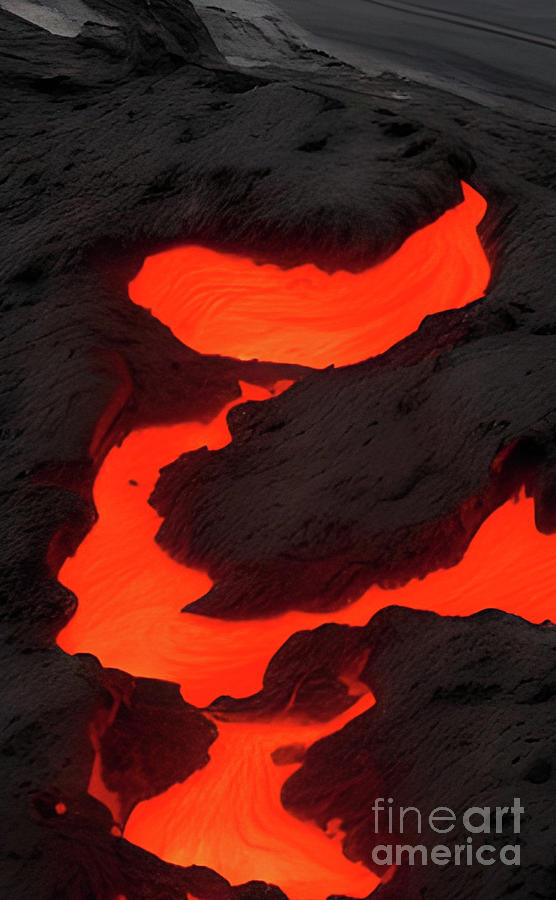 Almost Lava Flow Digital Art by SUDA Studios Tech - Fine Art America
