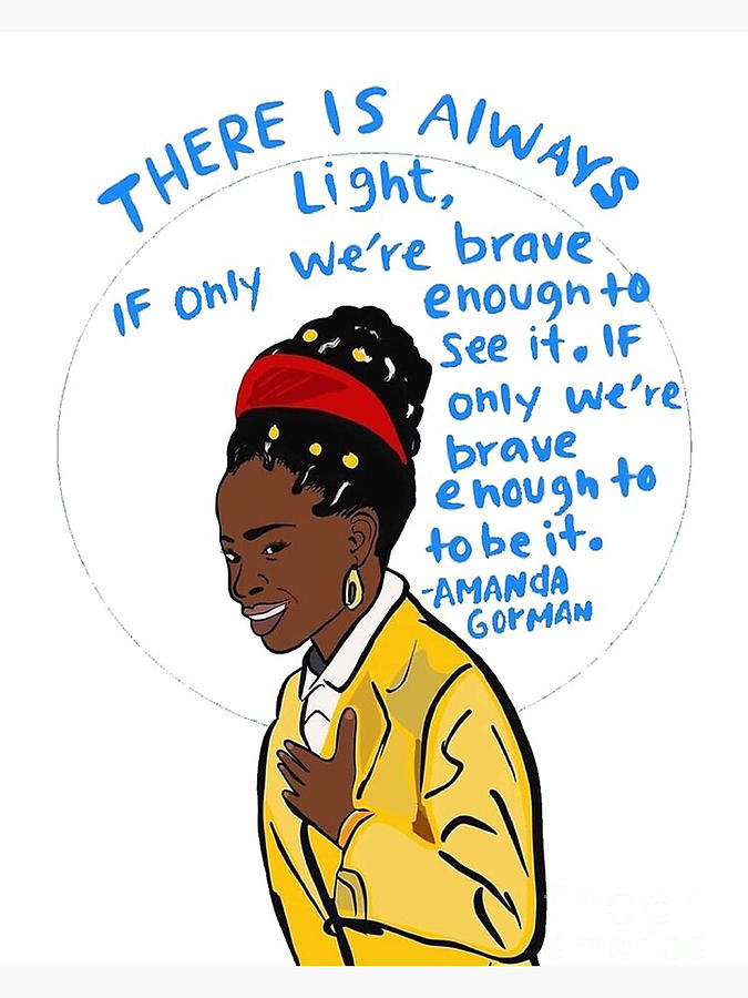 Amanda Gorman Inspirational Poster Digital Art by Sawn Robert | Fine ...