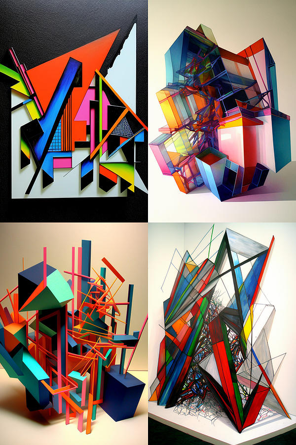 An abstract paint complex line geometric 3d 2d b2d63bb7 e645e2 645bbe ...