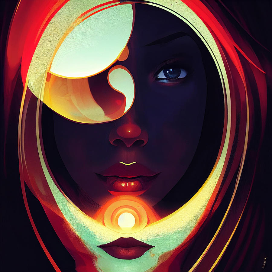 An Echo Emanating From Her Mouth Visual Echo In The S Cc3b94a5 Cb3c 47a1 8998 Edaf01c Painting ...