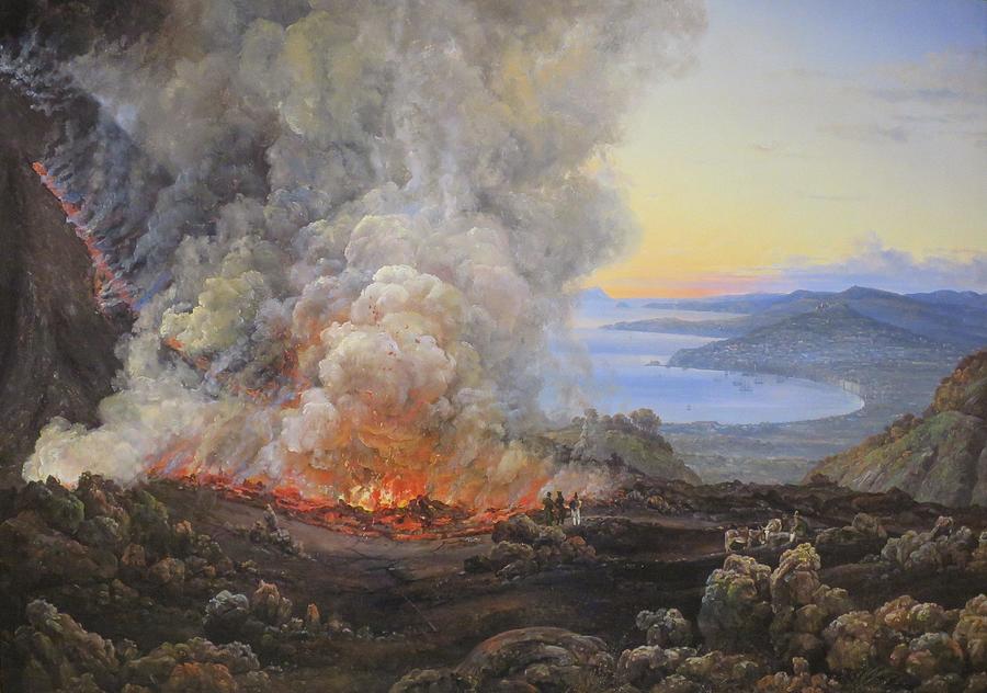 An Eruption of Vesuvius Painting by JohanChristianDahl | Pixels
