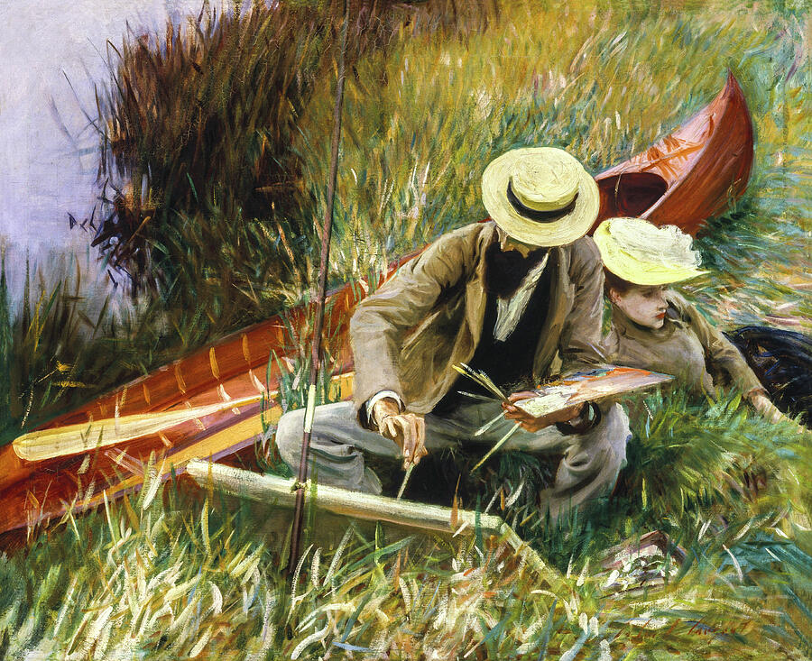 An Out of Doors Study John Singer Sargent 1889 Painting by John Singer ...